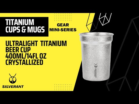 Ultralight Titanium Beer Cup 400ml/14fl oz | SilverAnt Outdoors